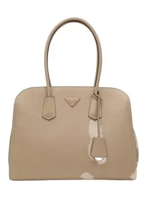 Prada Leather Shopping Bag - Cream