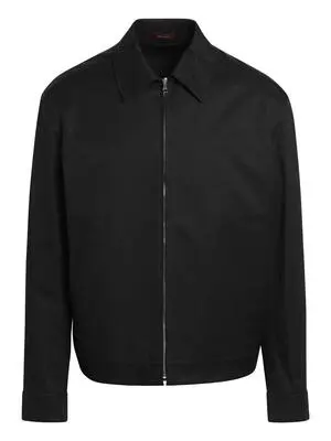 Gucci Cotton Twill Jacket With Web Detail - Black
