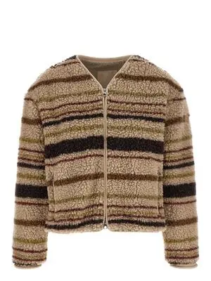 Moncler Moncler Women Teddy Effect Cardigan Brown