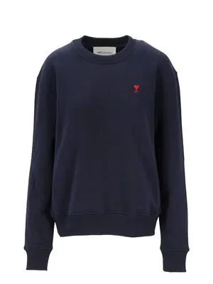 AMI Paris Ribbed Sweatshirt - Black
