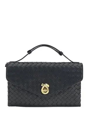 Bottega Veneta Knot Lock Shoulder Bag - Blue