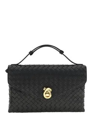 Bottega Veneta Knot Lock Shoulder Bag - Black