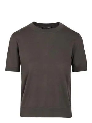 Max Mara Cotton, Silk And Cashmere Sweater - Gray