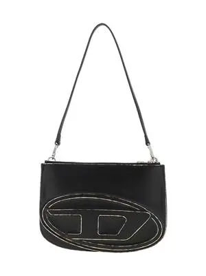 DIESEL® Leather 1dr Shoulder Bag - Black