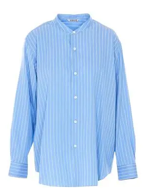 Auralee Striped Shirt - Blue