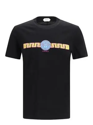 Versace Slim Cotton Jersey T-shirt - Black