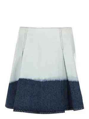 Marni Marni Denim Midi Skirt White