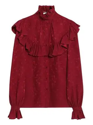 SAINT LAURENT SAINT LAURENT Damask Silk Shirt