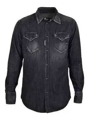 Dsquared2 Dsquared2 Men Denim Shirt Black