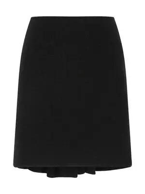 Bottega Veneta Wool Blend Skirt - Black
