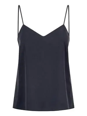 Max Mara Silk Canvas Top - Blue