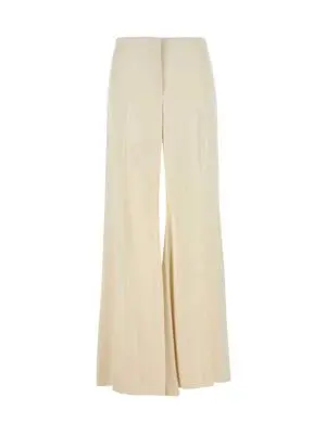 Alexander McQueen Satin Wide-leg Pant - Yellow