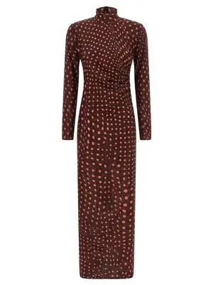 Stella McCartney Polka Dot Mesh Dress - Multicolor