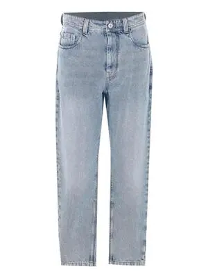 Brunello Cucinelli Baggy Tapered Denim Pants - Blue