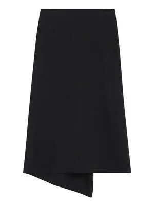 Victoria Beckham Wool Blend Skirt - Blue