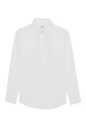 Saint Laurent Saint Laurent Men Cassandre Stretch Cotton Shirt Multicolor