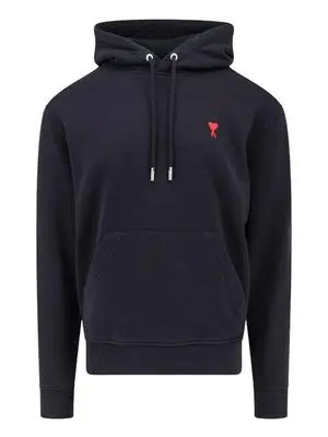AMI Paris AMI De Coeur Organic Cotton Hoodie Multicolor