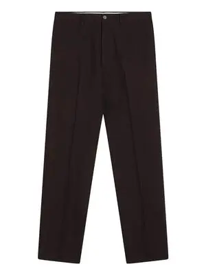 Prada Virgin Wool Trousers - Brown