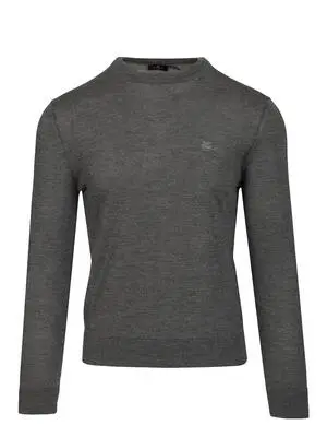 Etro Wool And Silk Sweater - Gray