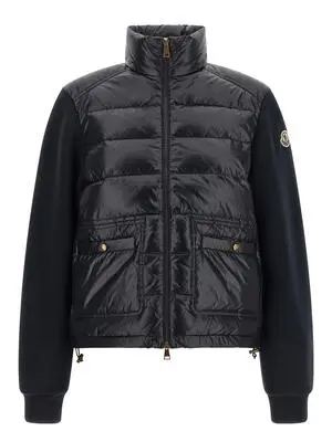Moncler Padded Fleece Cardigan - Blue