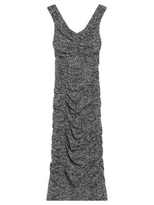 Dolce & Gabbana Diagonal Print Dress - Black