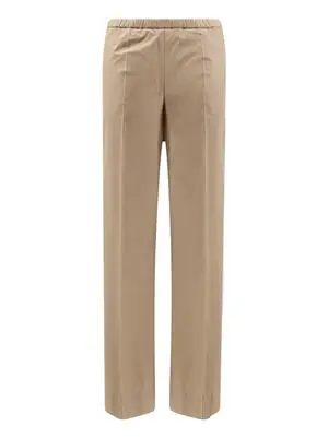 Moncler MONCLER Cotton Wide-Leg Trousers Cream