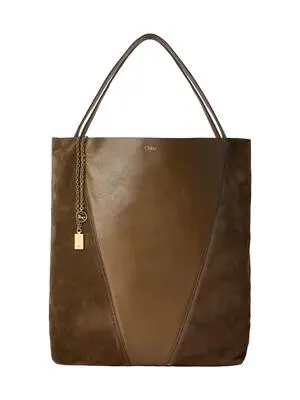Chloé CHLOÉ Spin Tote Bag Brown