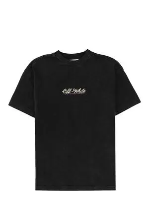 Off-White T-shirt With Logo - Black