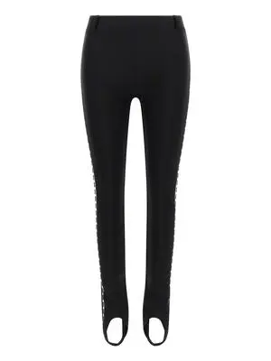 Moschino Leggings With Logo Side Band - Multicolor