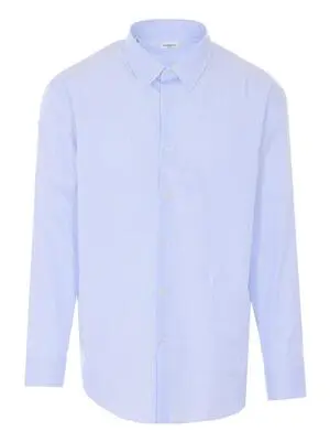 Saint Laurent Striped Cassandre Shirt - Blue