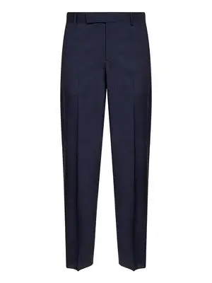 Fendi Virgin Wool Trousers - Multicolor