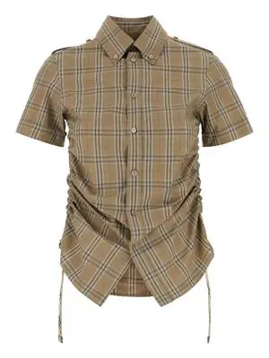 Burberry Embroidered Poplin Shirt - Multicolor