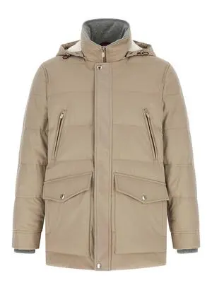 Brunello Cucinelli Quilted Parka - Cream