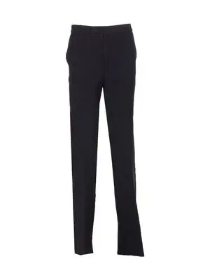 Gucci Dry Crepe Wool Pants - Multicolor