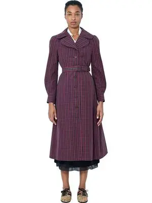 VIVIENNE WESTWOOD Belted Button-down Trench Coat - Multicolor