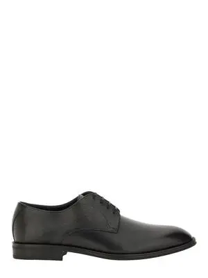 BOSS Leather Derby Shoes - Black