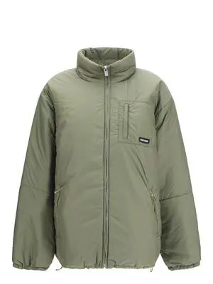 Miu Miu Padded Jacket With Zip - Green