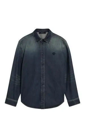 Gucci Denim Shirt With Washed Effect - Blue