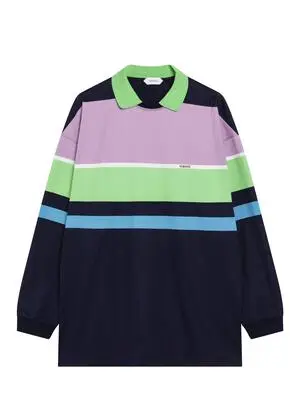 Versace Cotton-jersey Striped Mini Dress - Multicolor