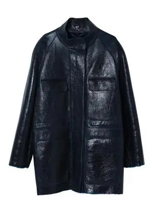 Fendi Shearling Jacket - Blue