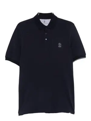 BRUNELLO CUCINELLI Brunello Cucinelli Men Logo Cotton Polo Shirt