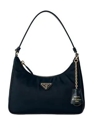 Prada Re-edition 2005 Re-nylon And Saffiano Mini Bag - Black