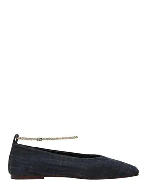 MARIA LUCA Denim Augusta Ballerina - Blue