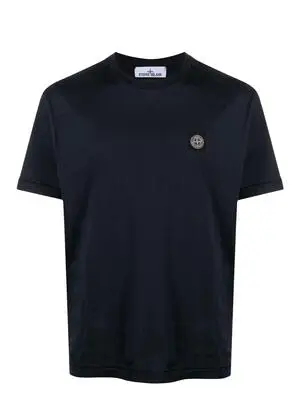 Stone Island Logo Cotton T-shirt - Multicolor