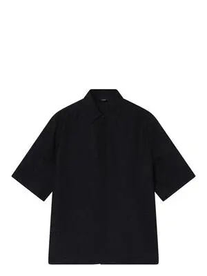 Fendi Ff Jacquard Linen Shirt - Black