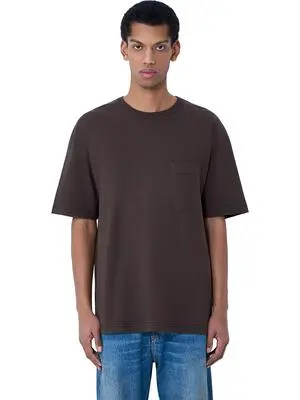 LEMAIRE Boxy Ss T-shirt - Brown
