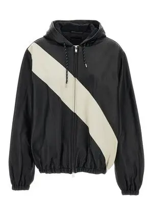 WALES BONNER Vista Striped Leather Jacket - Multicolor