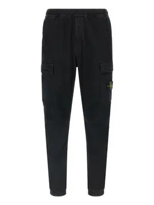 Stone Island Cargo Trousers - Black