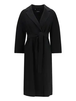Max Mara Esturia Virgin Wool Coat - Black