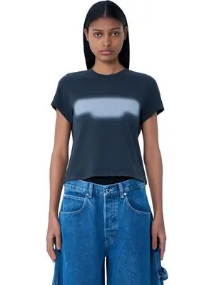 Alexander Wang Cotton Jersey Logo T-shirt - Gray
